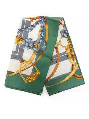 Hermès 20th Century Grand Manege Silk Scarf 90 Scarves - Green