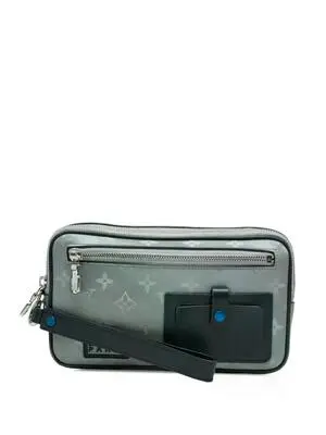 LOUIS VUITTON Monogram Satellite Alpha Clutch Bag