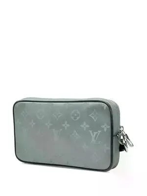 LOUIS VUITTON Monogram Satellite Alpha Clutch Bag