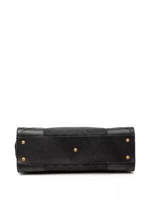 Gucci Gg Canvas Nailhead Handbag - Black