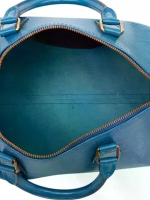 LOUIS VUITTON Epi Speedy 35 Boston Bag - Blue