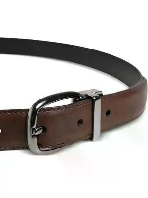 Dolce & Gabbana Leather Belt With Buckle Fastening