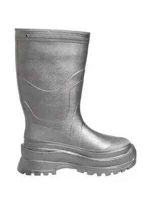 Dolce & Gabbana Metallic Logo Rain Boots