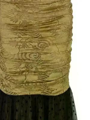 Dolce & Gabbana Floral Tulle Overlay Maxi Dress
