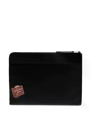 Paul Smith Leather Document Case With Hotel Patches