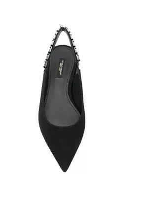 Dolce & Gabbana Studded Slingback Slippers