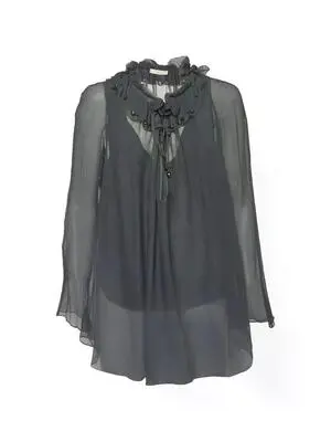 Chloé V-neck Ruffled Blouse