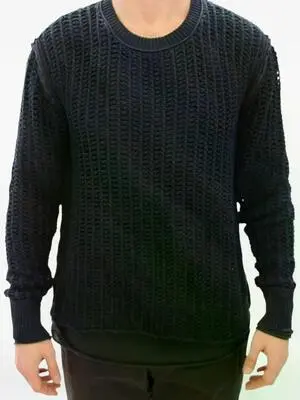 Dolce & Gabbana Netted Textured-knit Sweater