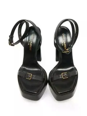 Saint Laurent Leather Platform Sandals
