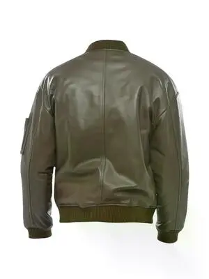 Dsquared2 Leather Bomber Jacket