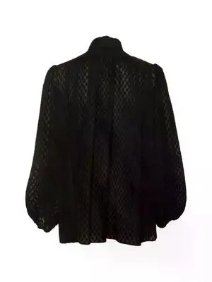 Zimmermann High Neck Puff Sleeve Blouse