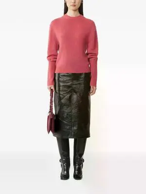 LANVIN Cashmere Sweater With Grosgrain Ribbon Detail - Pink