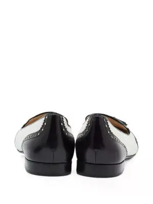 Prada Leather Tassel Detail Loafers