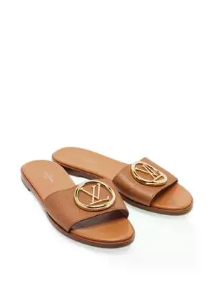 LOUIS VUITTON Lock It Flat Sandals