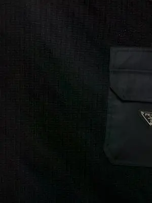 Prada Re-nylon Logo Plaque Sweater