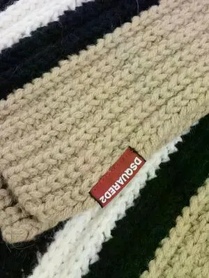 Dsquared2 Chunky-knit Striped Scarf