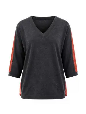 Costume National V-neck Panelled Sweater