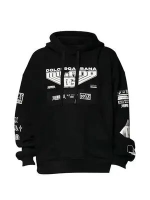 Dolce & Gabbana Graphic Print Cotton Hoodie