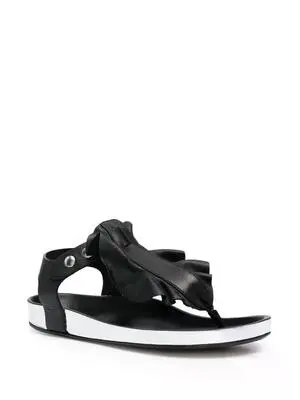 Isabel Marant Étoile Leather Ruffle-trim Sandals