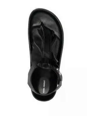 Isabel Marant Étoile Leather Ruffle-trim Sandals