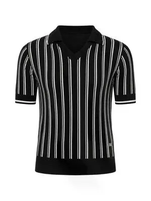 Dolce & Gabbana Striped-pattern V-neck T-shirt