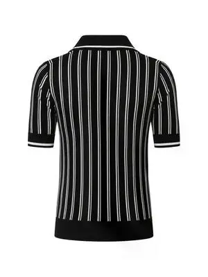 Dolce & Gabbana Striped-pattern V-neck T-shirt