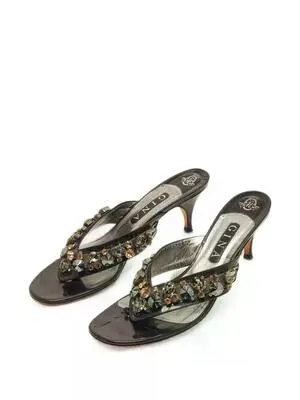 GINA Crystal-embellished Heeled Sandals