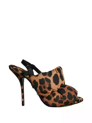 Dolce & Gabbana Keira Leopard-print Quilted Sandals