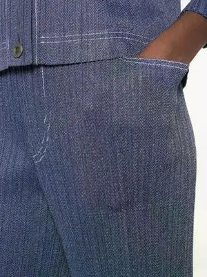 Issey Miyake Denim-effect Trousers