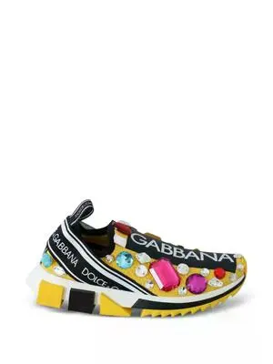 Dolce & Gabbana Sorrento Crystal-embellished Sneakers
