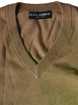 Dolce & Gabbana V-neck Cashmere T-shirt