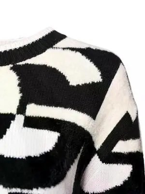 Dolce & Gabbana Logo Pattern Crew Neck Sweater