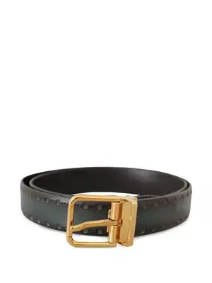Dolce & Gabbana Embellished Leather Belt - Green