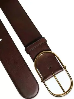 Dolce & Gabbana Oval Buckle Leather Belt