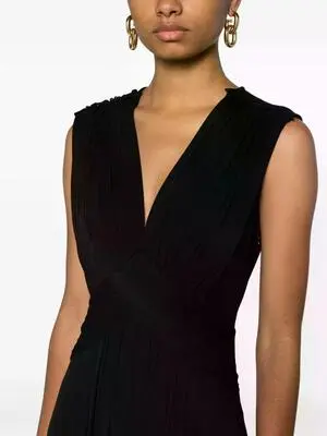 Diane Von Furstenberg Marika Gathered V-neck Maxi Dress