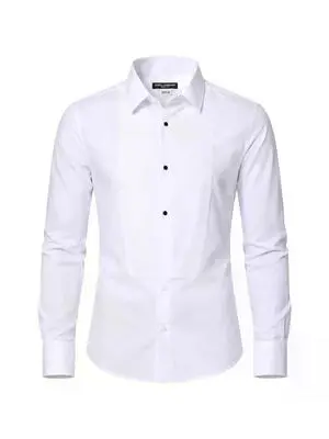 Dolce & Gabbana Bib-front Poplin Shirt