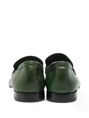 CHRISTIAN LOUBOUTIN Leather Mj Moc Chain-link Loafers