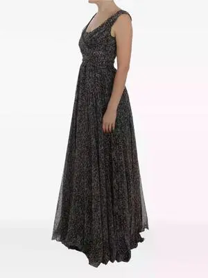 Dolce & Gabbana Sleeveless Silk Maxi Dress