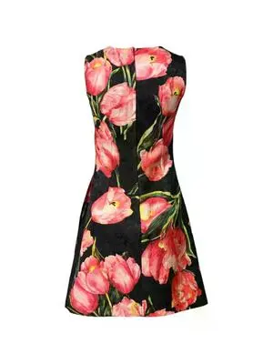 Dolce & Gabbana Floral Print Sleeveless Mini Dress