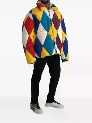 Dolce & Gabbana Diamond-pattern Puffer Jacket