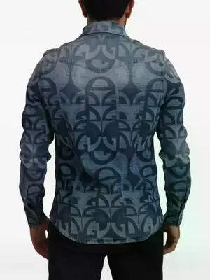 Dolce & Gabbana Dg Logo-print Denim Shirt