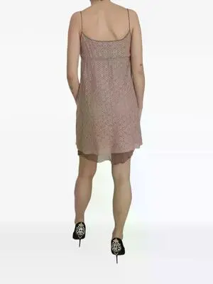 PINK MEMORIES Lace Spaghetti Strap Mini Dress