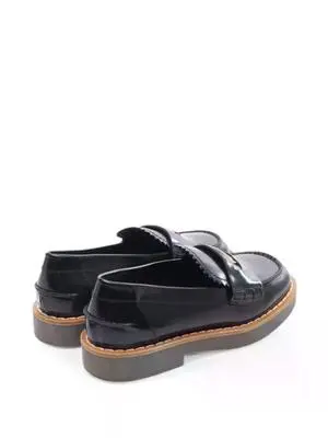 Miu Miu 2010s Leather Penny Loafers