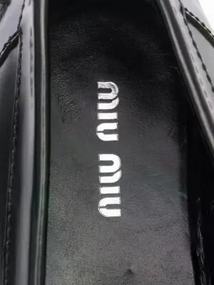 Miu Miu 2010s Leather Penny Loafers