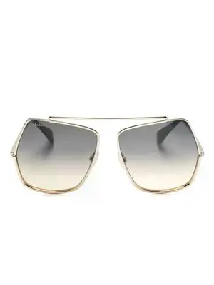 Max Mara Oversize Frame Sunglasses - Black