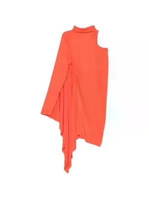 Balenciaga One-shoulder Draped Mini Dress