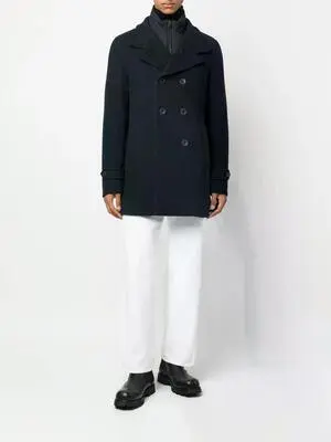 Herno Double-breasted Wool Blend Coat
