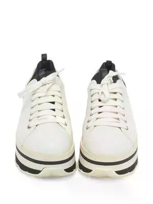 Prada Platform Lace-up Sneakers