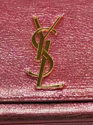 Saint Laurent 2013 Cassandre Metallic Clutch Bag