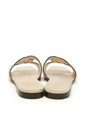 Gucci Interlocking Gg Cut-out Flat Slides